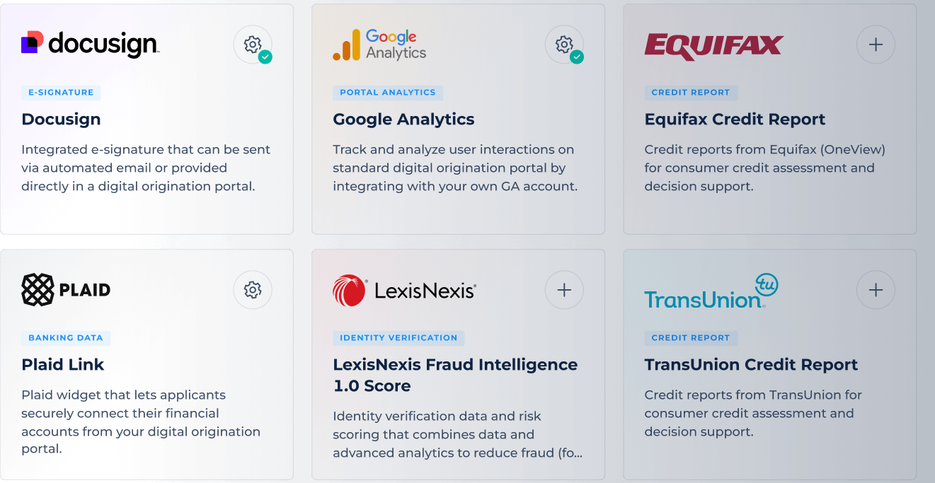 Integration Marketplace | DigiFi